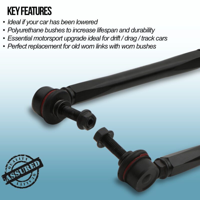 Universal Adjustable 225mm-265mm Anti-Roll Bar Drop Links – Gravity ...