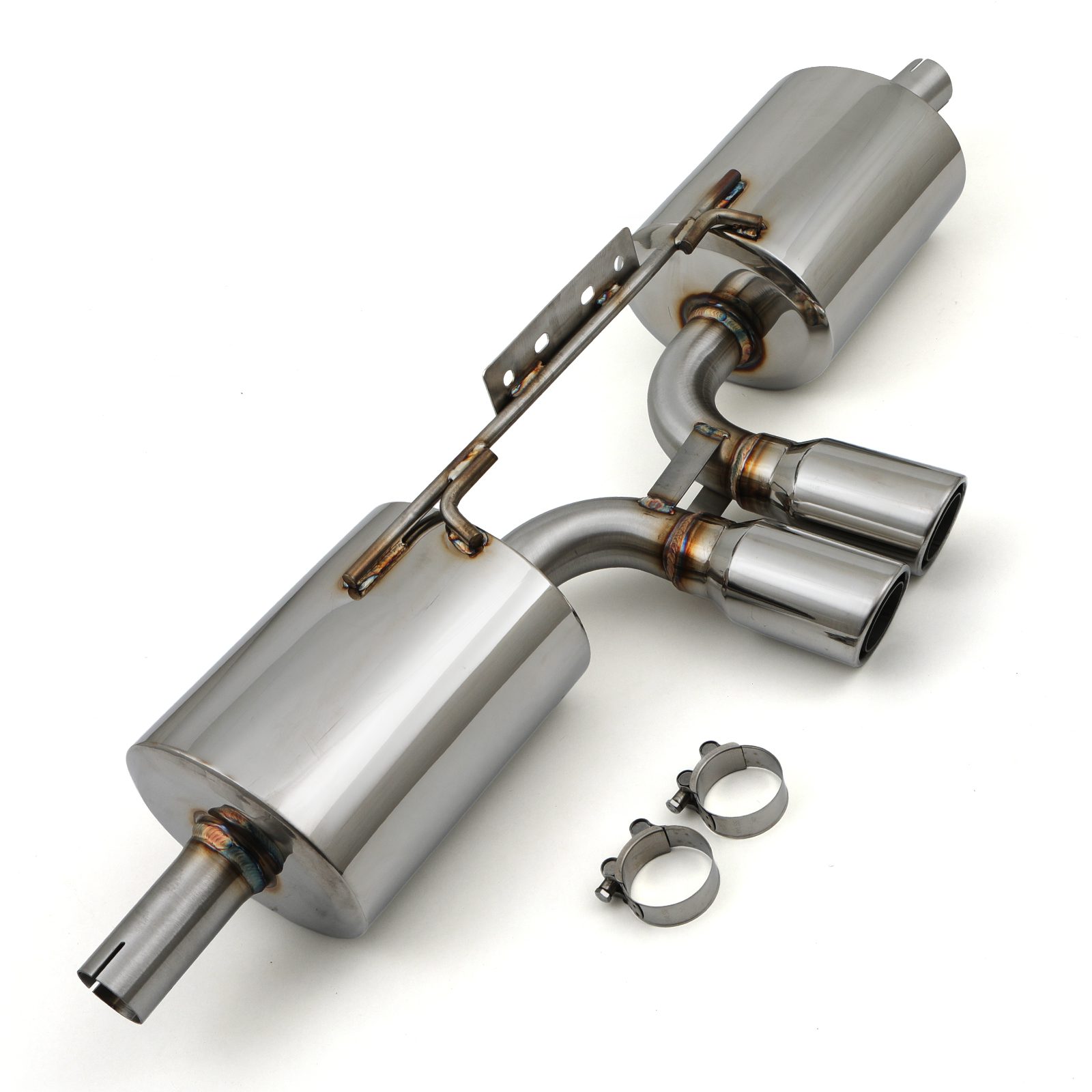 Stainless Rear Back Box - Porsche Boxster S 986 2.5 / 2.7 / 3.2 96-04 ...