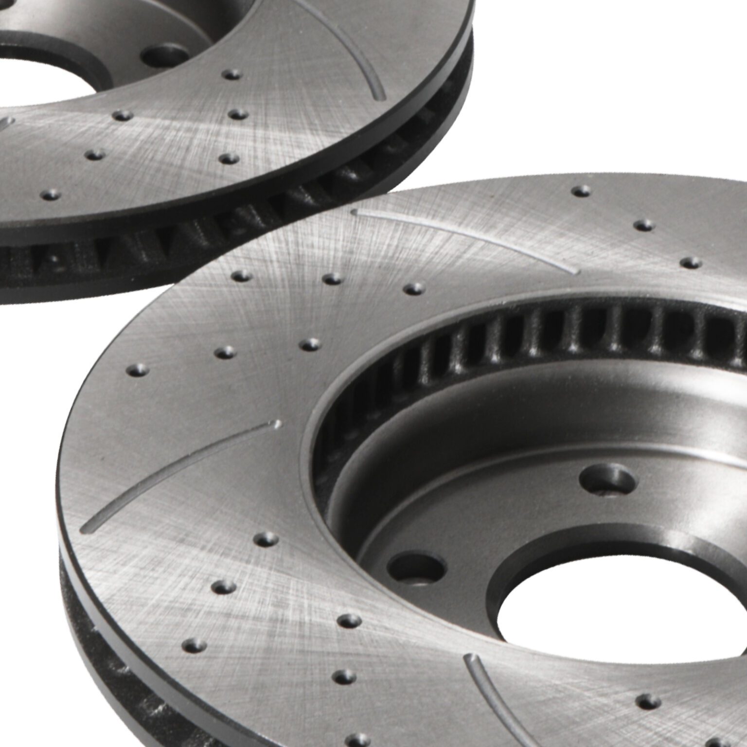 Front Drilled Grooved 282mm Brake Discs - Ford Focus MK4 Hatchback ...