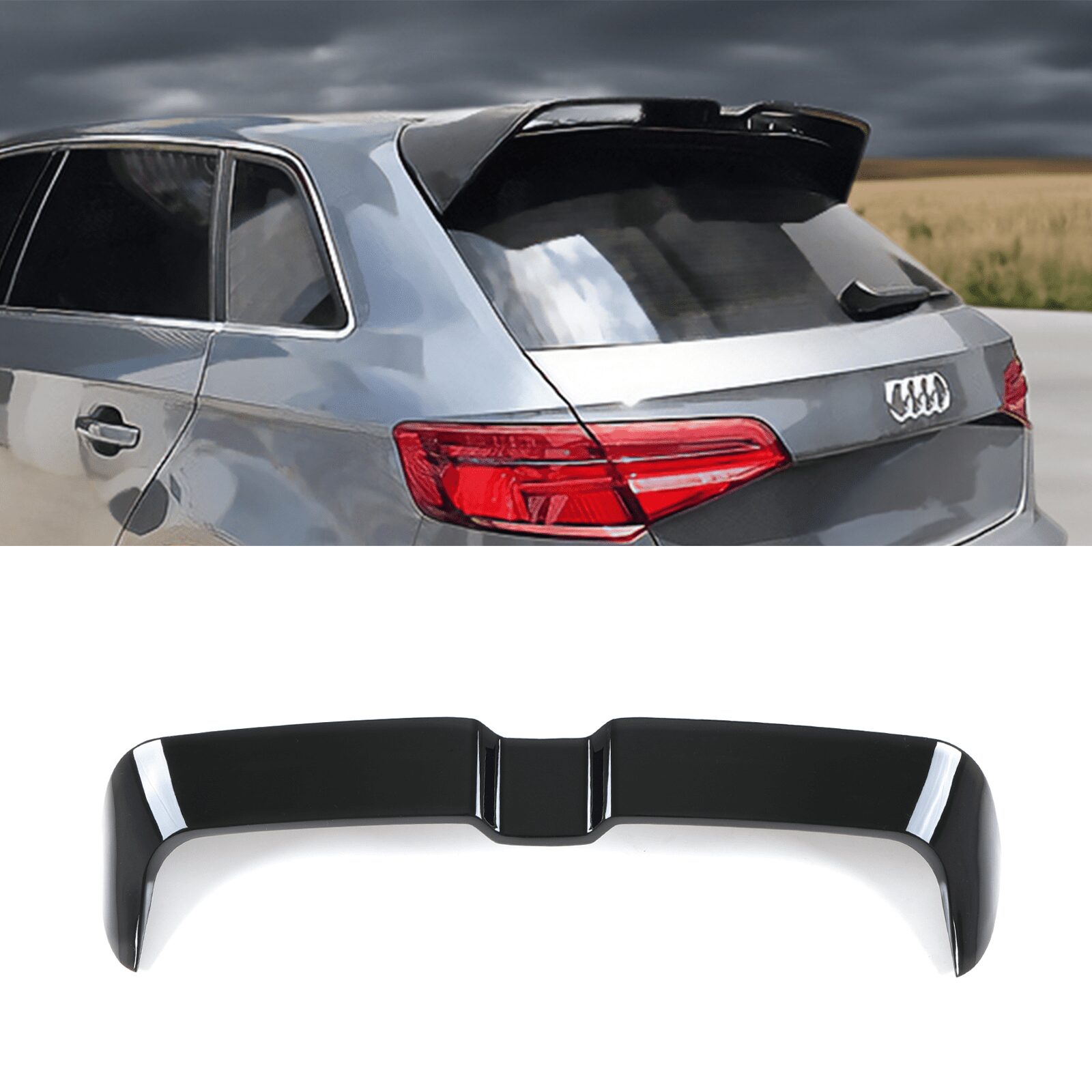 Oettinger Style Rear Spoiler Gloss Black - Audi A3 8V 13-20 – Gravity ...