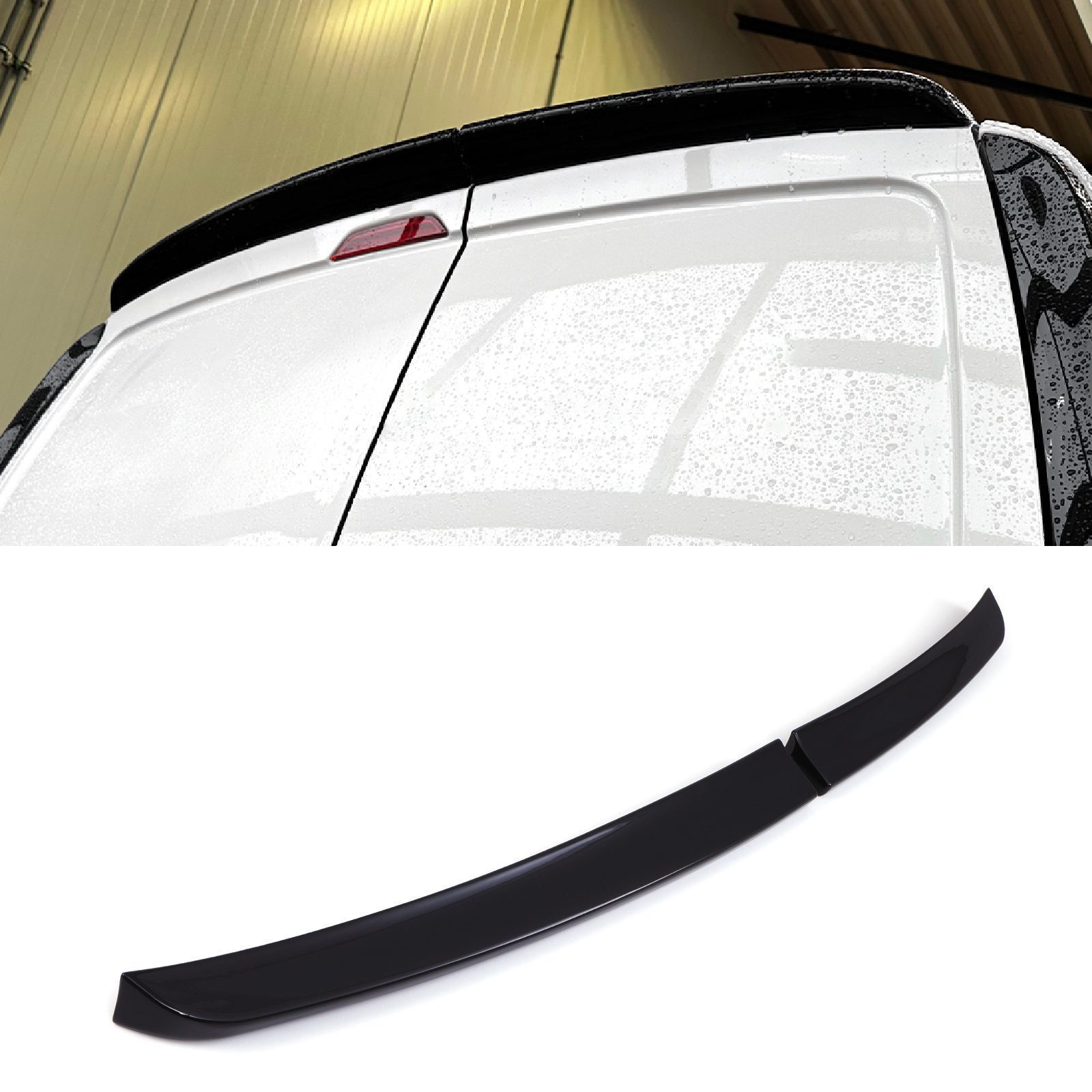 Rear Barn Door Spoiler Lip Gloss Black – VW Caddy MK5 2020+ – Gravity ...