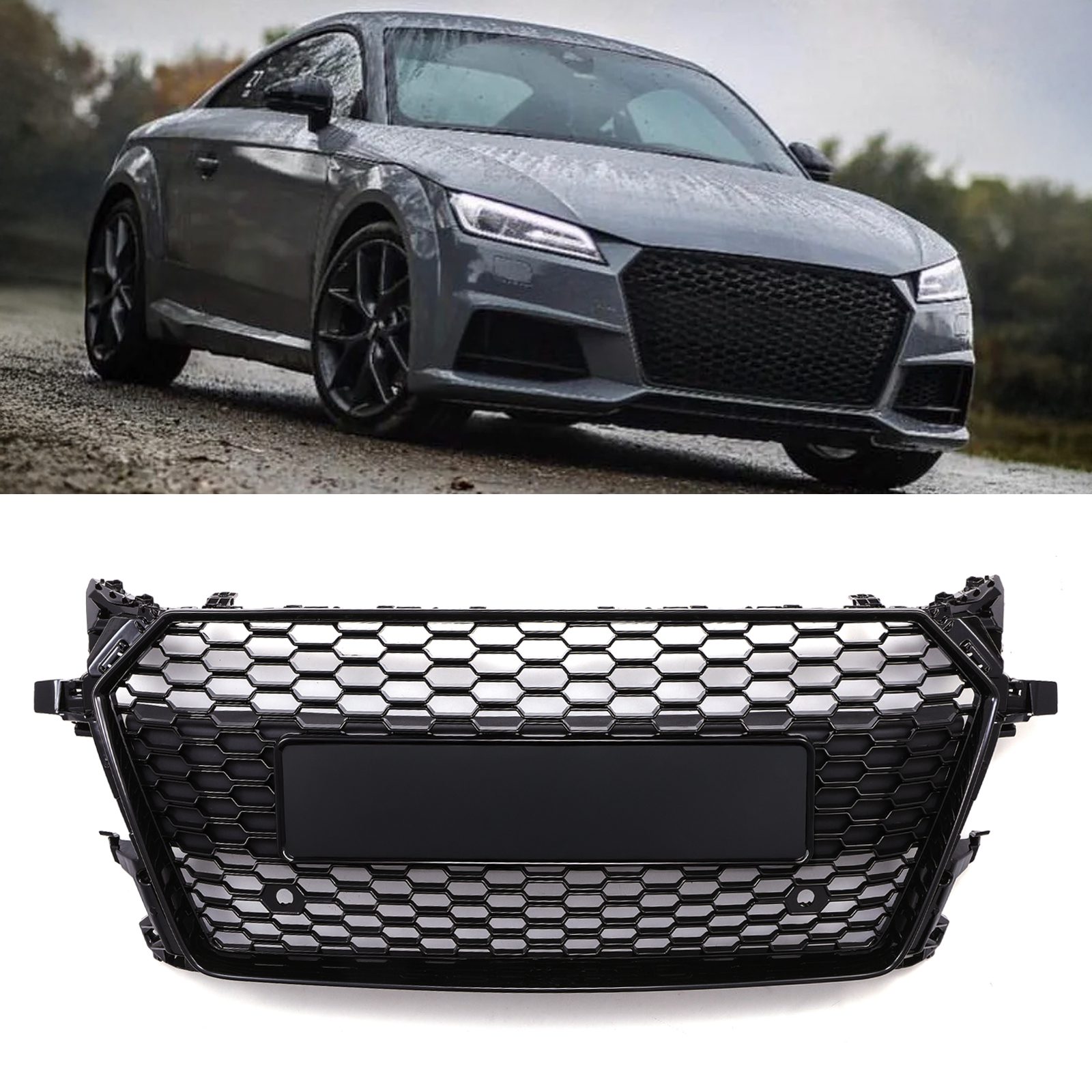 Front TTRS Style Grille Gloss Black – Audi TT TTS MK3 8S 14-19 ...