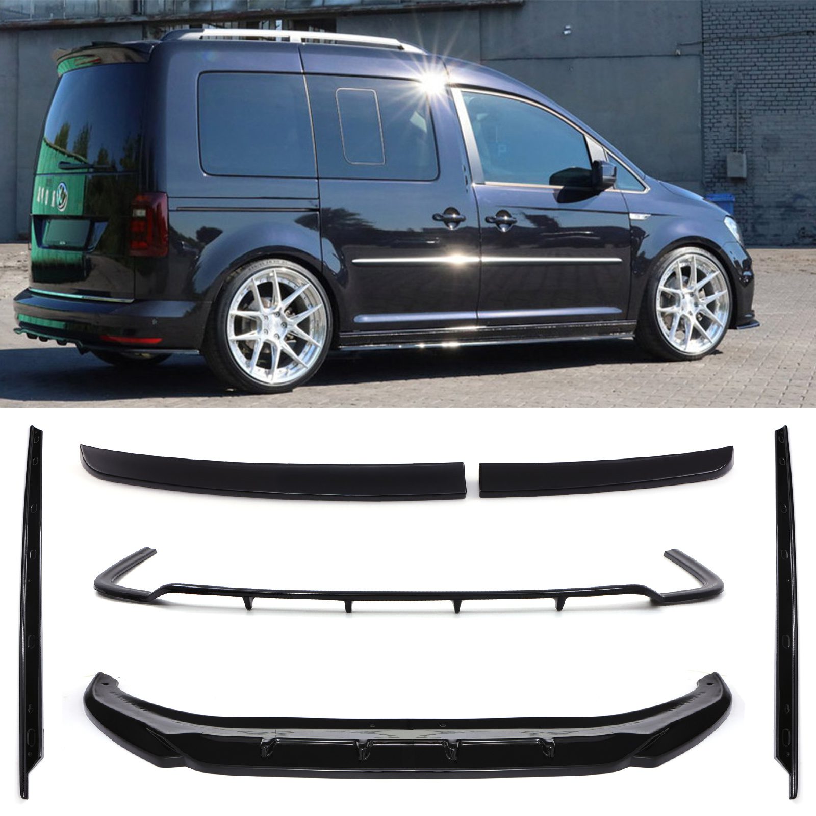 Aero Body Kit Gloss Black - VW Caddy MK5 LWB Barn Door 2020+ – Gravity ...