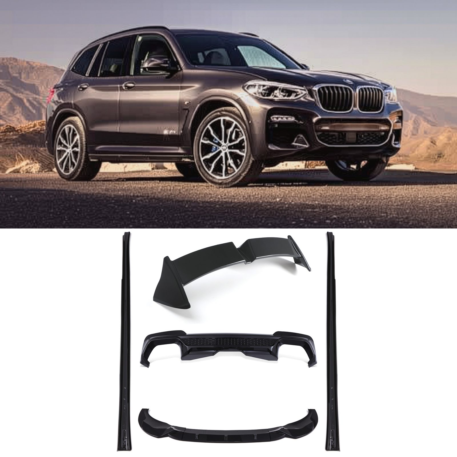 Aero Body Kit Gloss Black - BMW X3 G01 2018-2021 – Gravity Performance