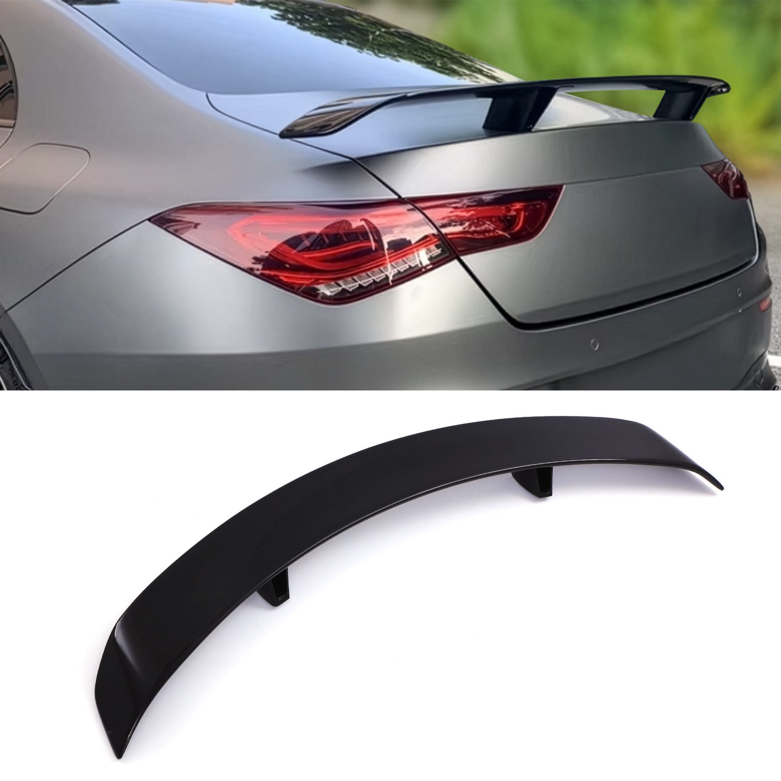 Rear CLA45S Style Spoiler Gloss Black - Mercedes CLA W118 2019 ...